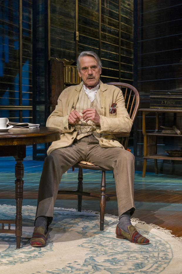 In a Rare NYC Stage Appearance, Jeremy Irons Goes on a Long Day's ...