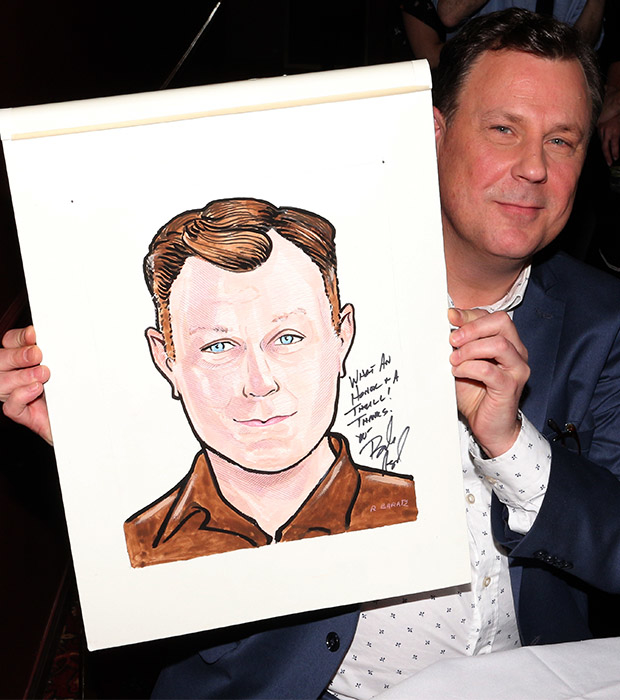 The Prom Tony Nominee Brooks Ashmanskas Gets a Sardi's Portrait ...