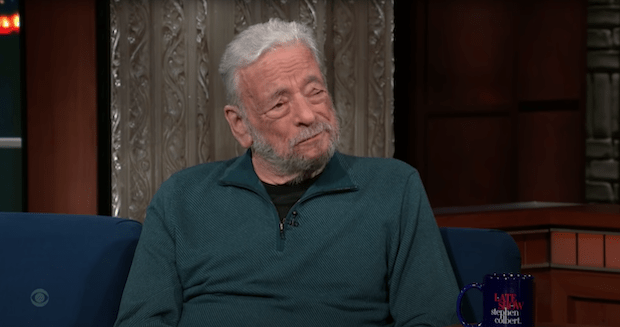 Stephen Sondheim Reveals the Title of His New Musical on Colbert ...