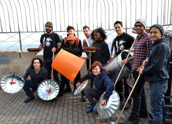 Stomp Celebrates 20th Anniversary Atop the Empire State Building ...