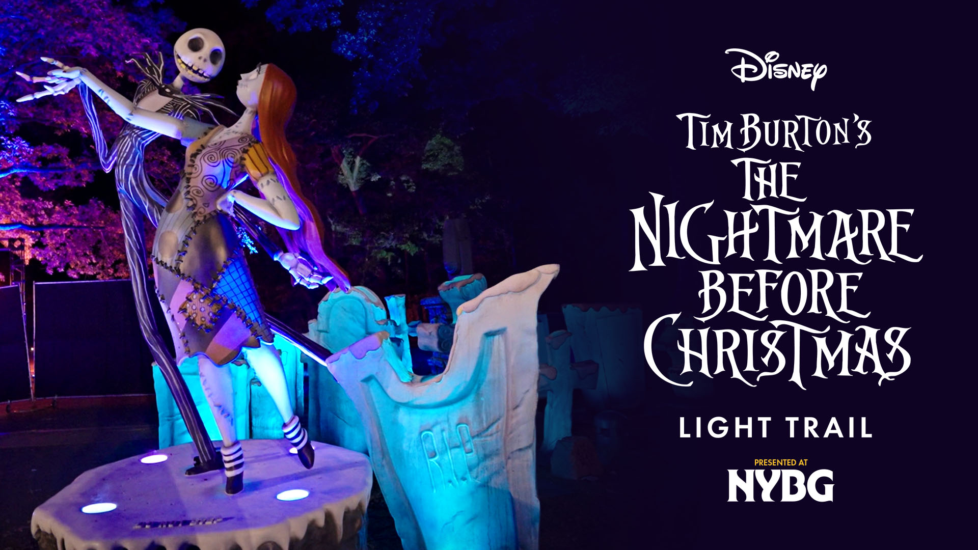 Disney Tim Burton’s The Nightmare Before Christmas Light Trail on New ...