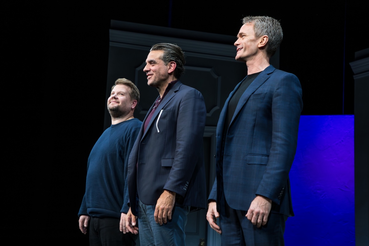 Curtain Call: James Corden, Bobby Cannavale, and Neil Patrick Harris at the Opening Night of Art ...
