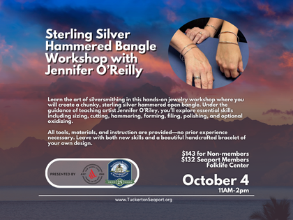 Sterling Silver Hammered Bangle Workshop with Jennifer O’Reilly on Tuckerton: Get Tickets Now ...