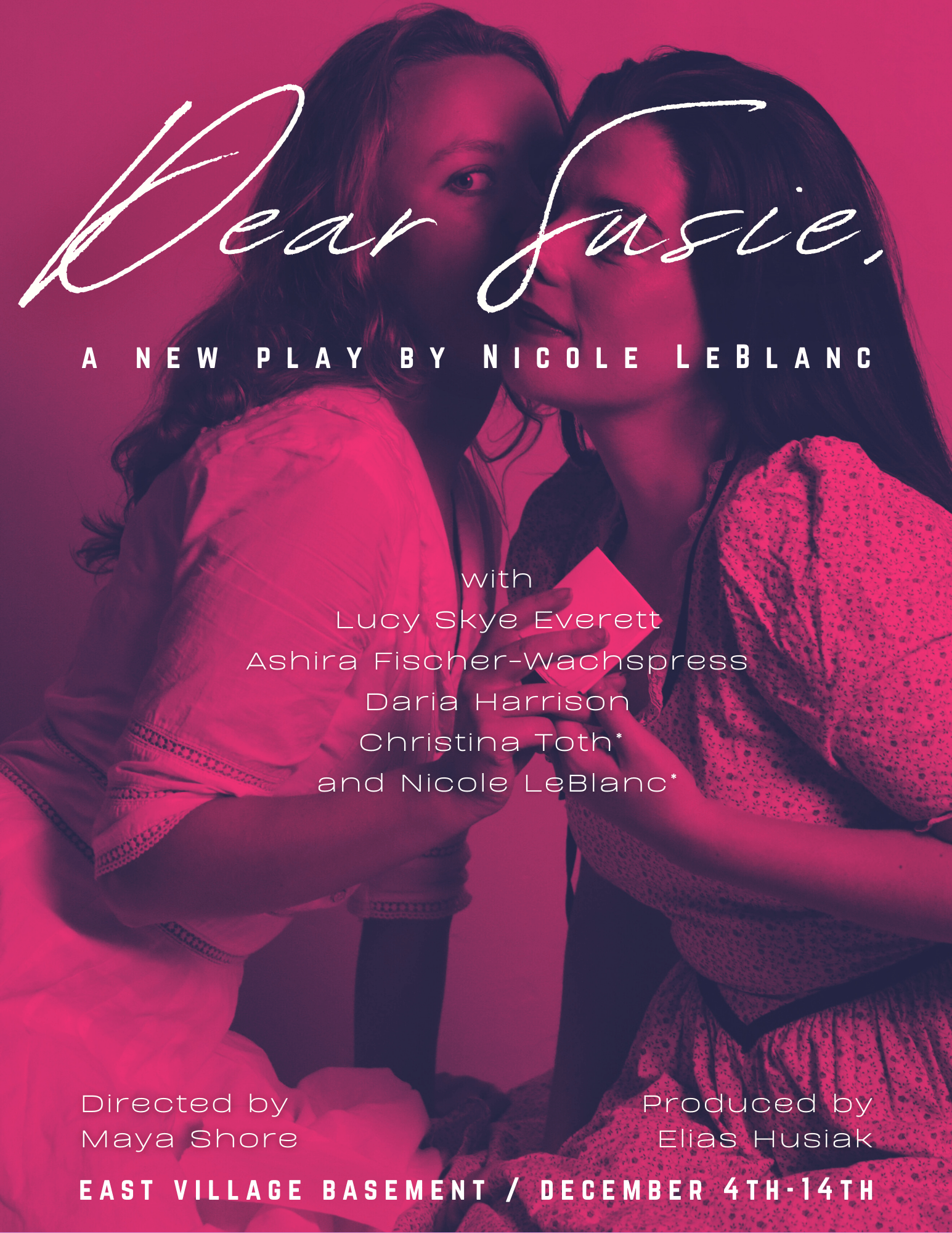 Dear Susie, on New York City: Get Tickets Now! | Theatermania