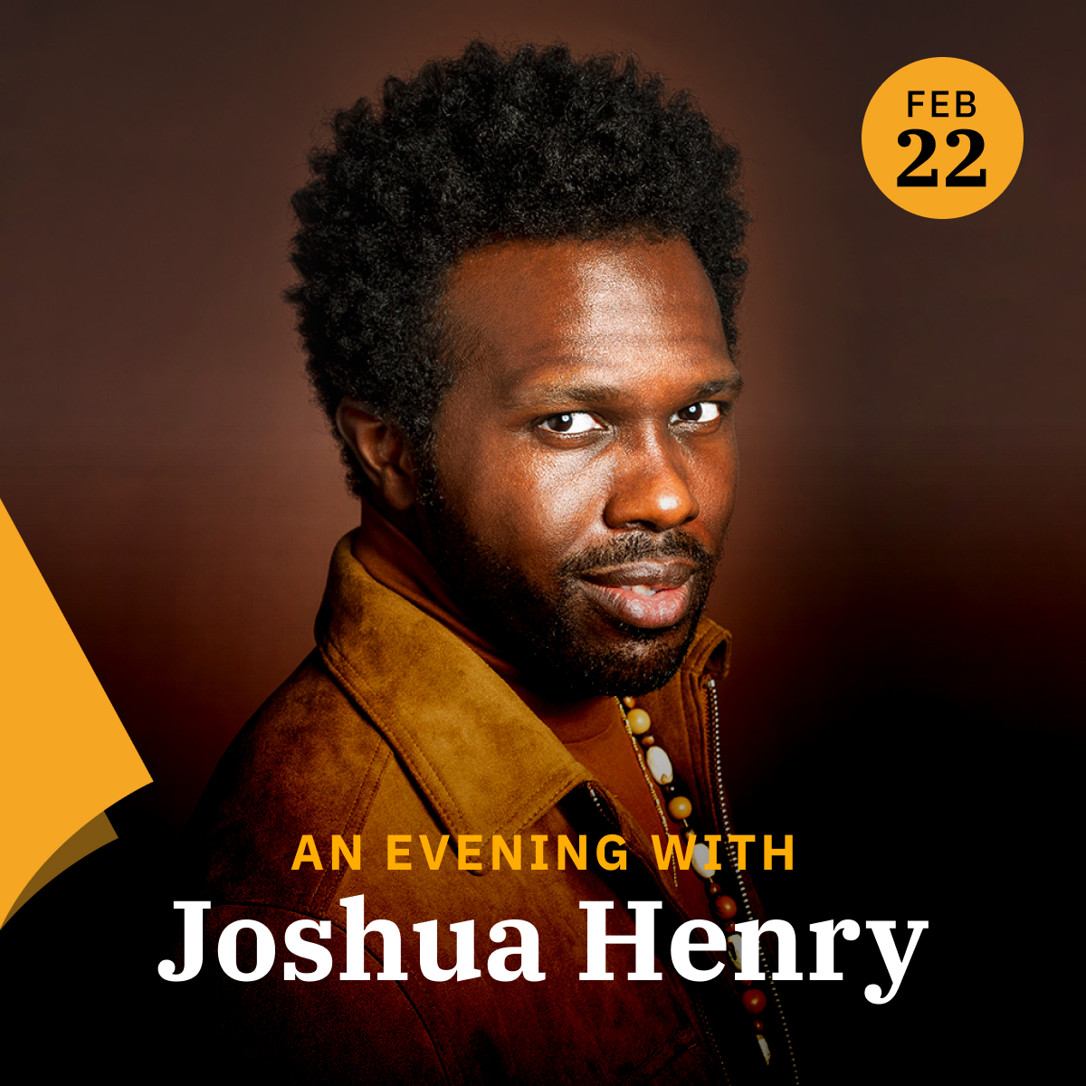 An Evening with Joshua Henry on New Jersey: Get Tickets Now ...