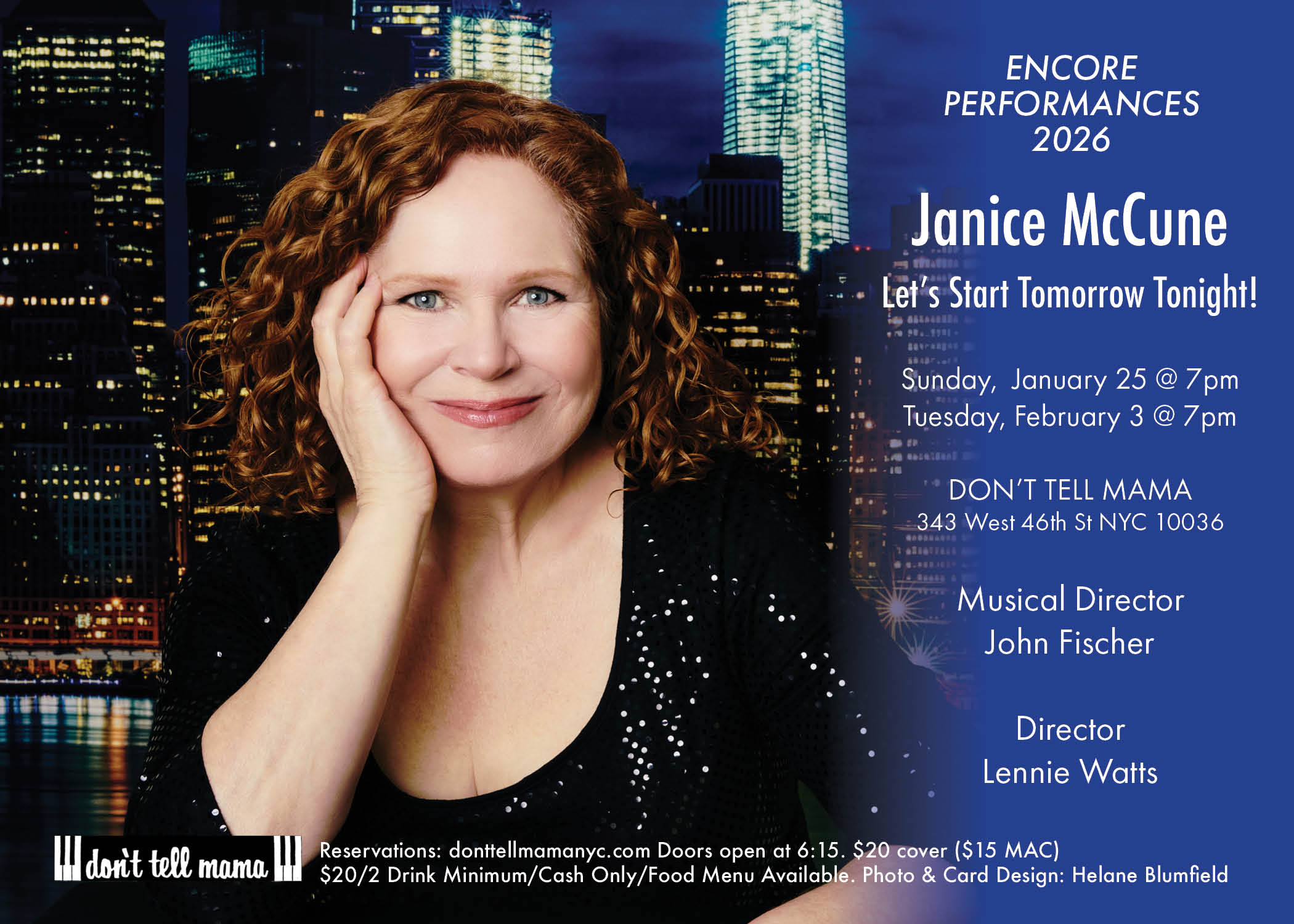 Janice McCune: Let’s Start Tomorrow Tonight! on New York City: Get ...